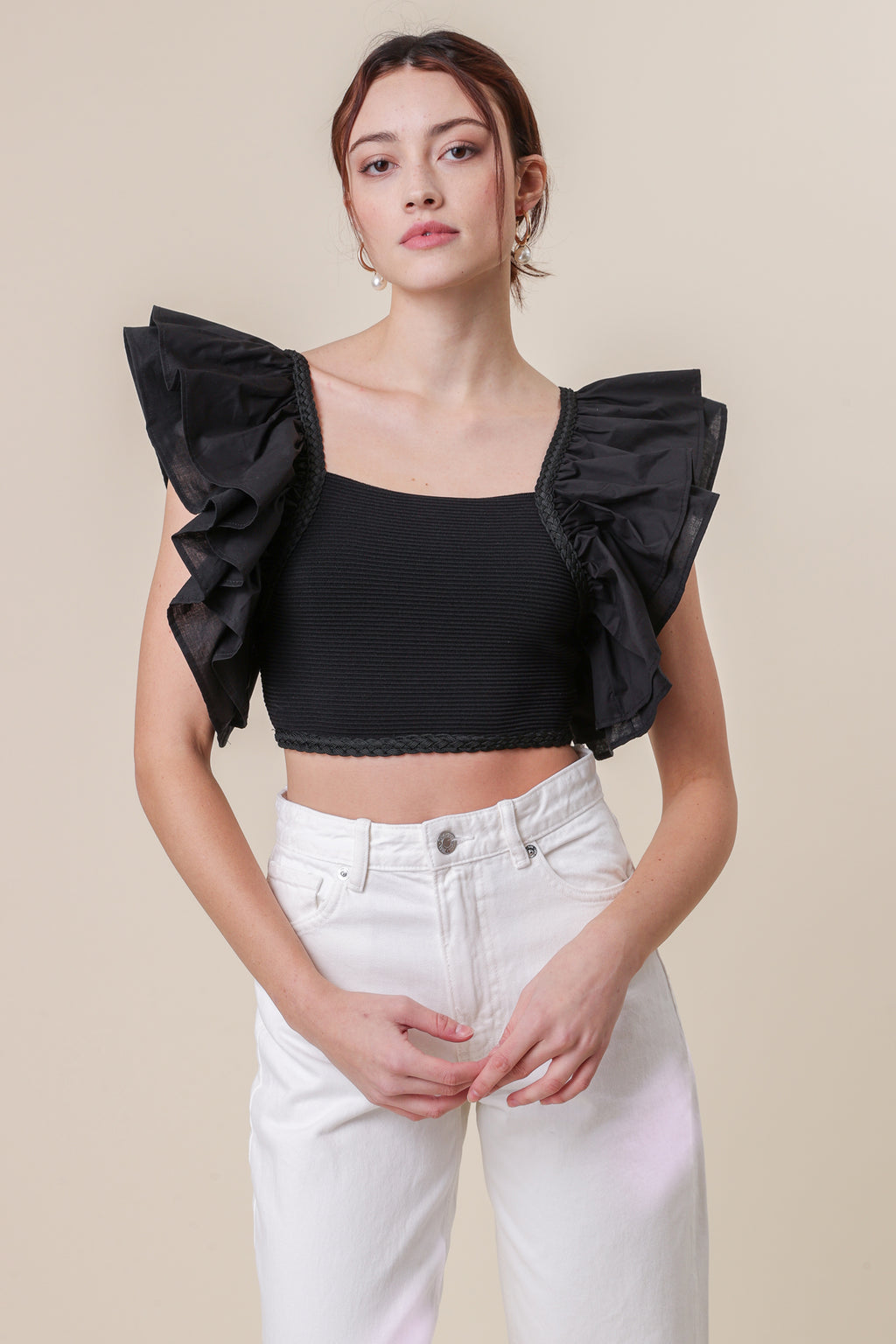Mara top black – Line & Dot