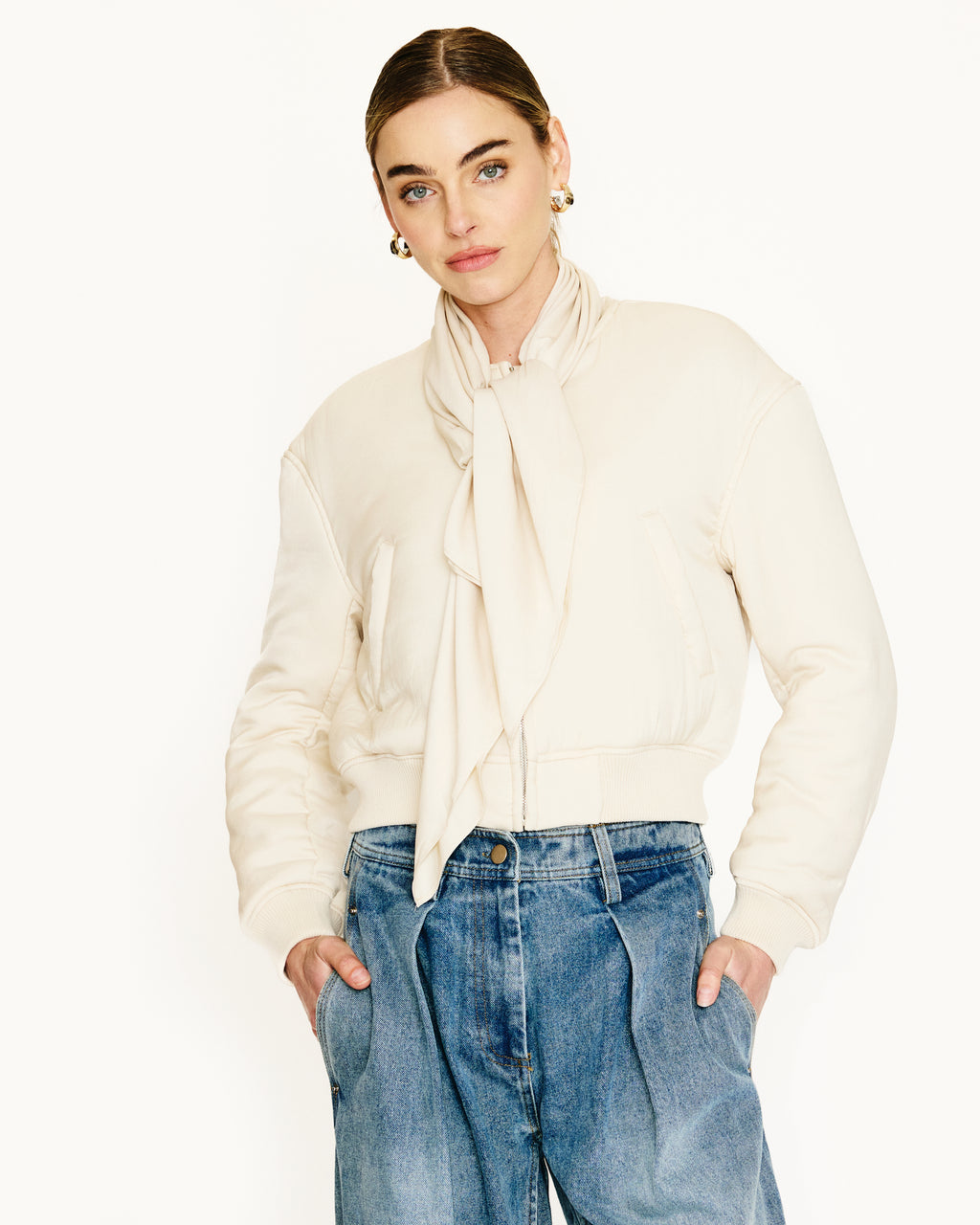 Agnes scarf bomber jacket 12 – Line & Dot