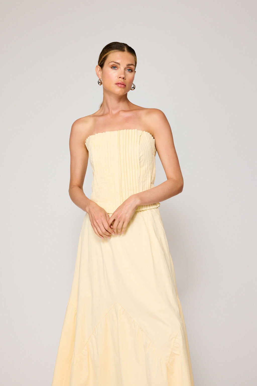 Abbott pleated tube top – Line & Dot