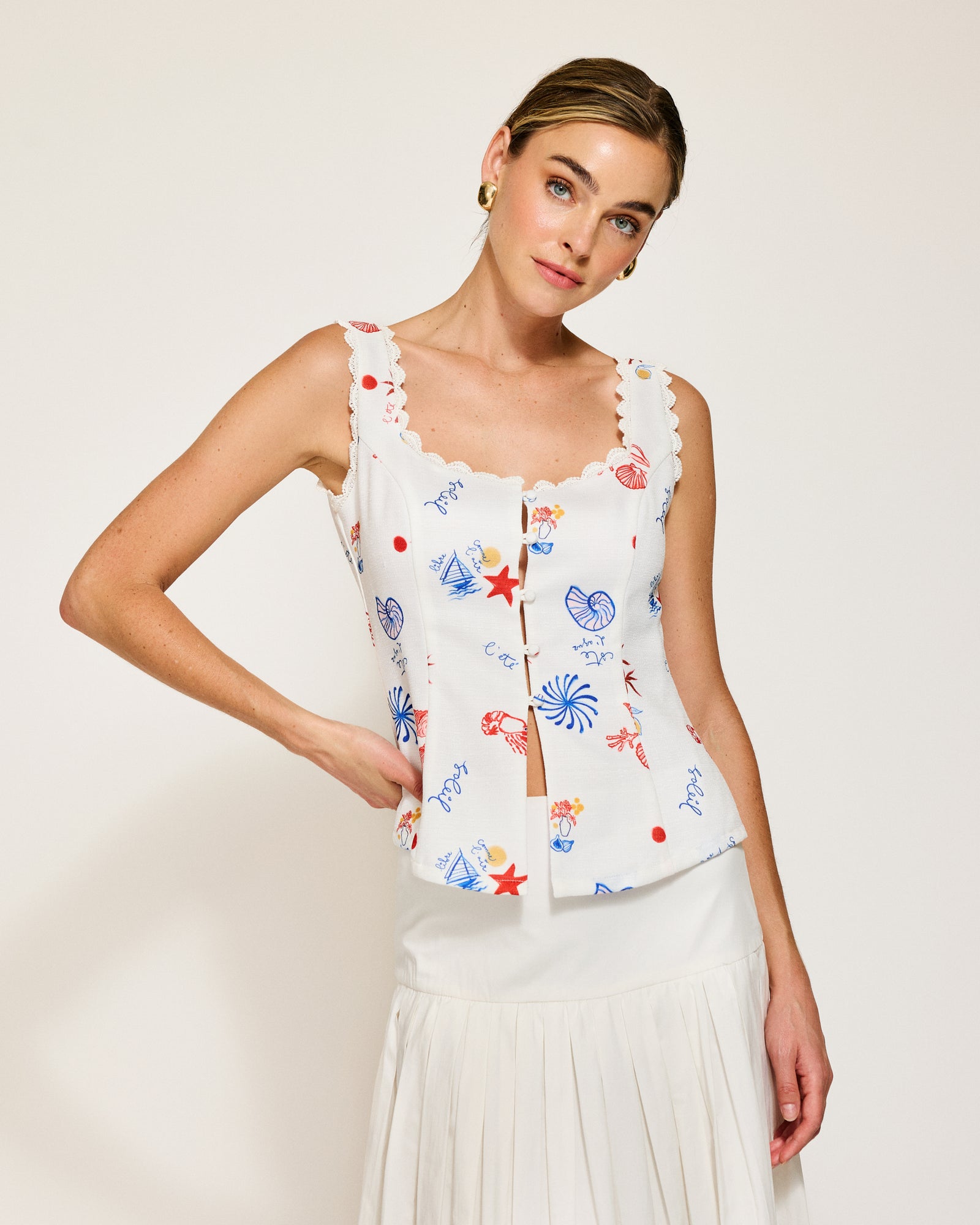 Reeta top – Line & Dot
